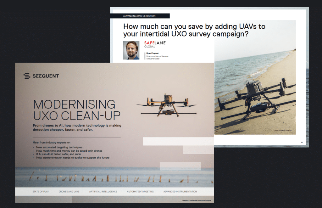 How much can you save by adding UAVs to your intertidal UXO survey ...