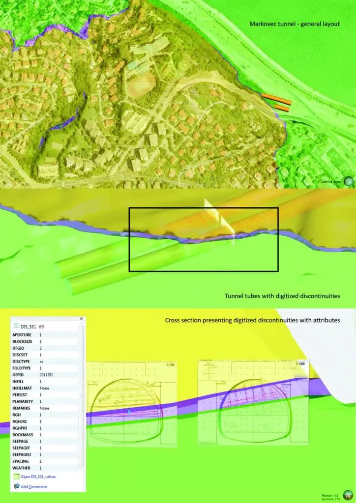 Defining the geological structure along a tunnel tube - Case Studies