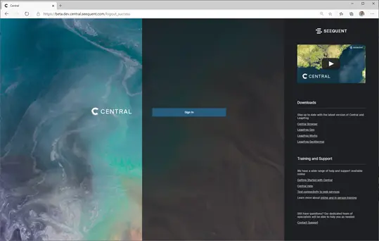Getting Started with Seequent Central - Getting Started